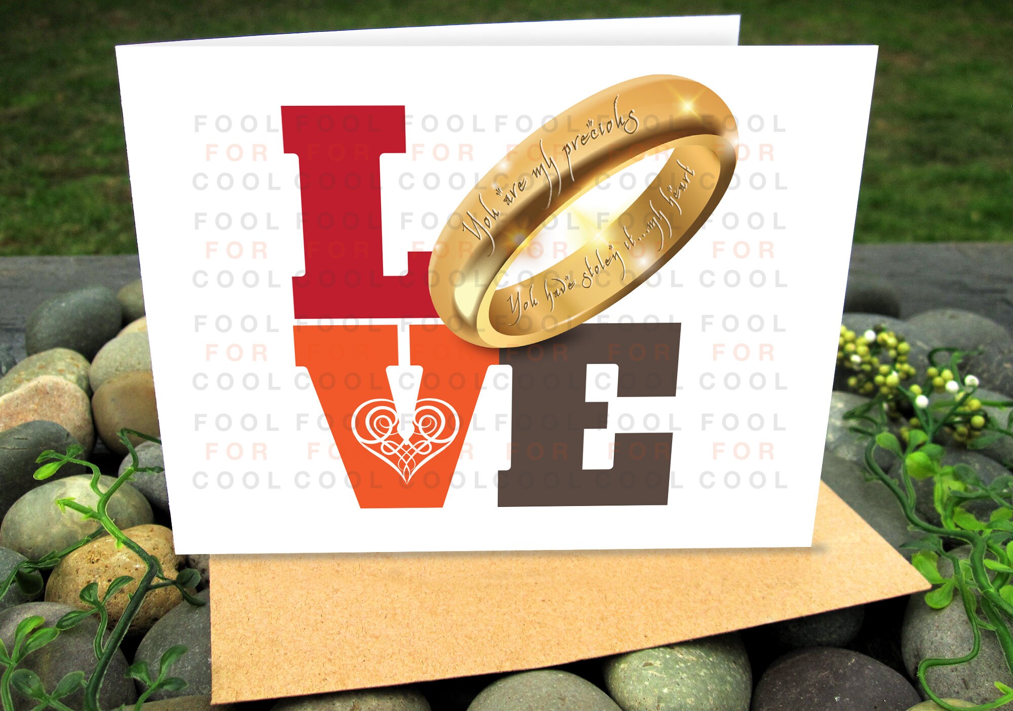 Lord of the Rings PRECIOUS One Ring Romantic Love Card - Etsy