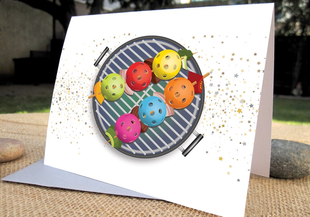 Fun Father's Day 4th of July Summer Pickleball BBQ SKEWERS Grill and ...