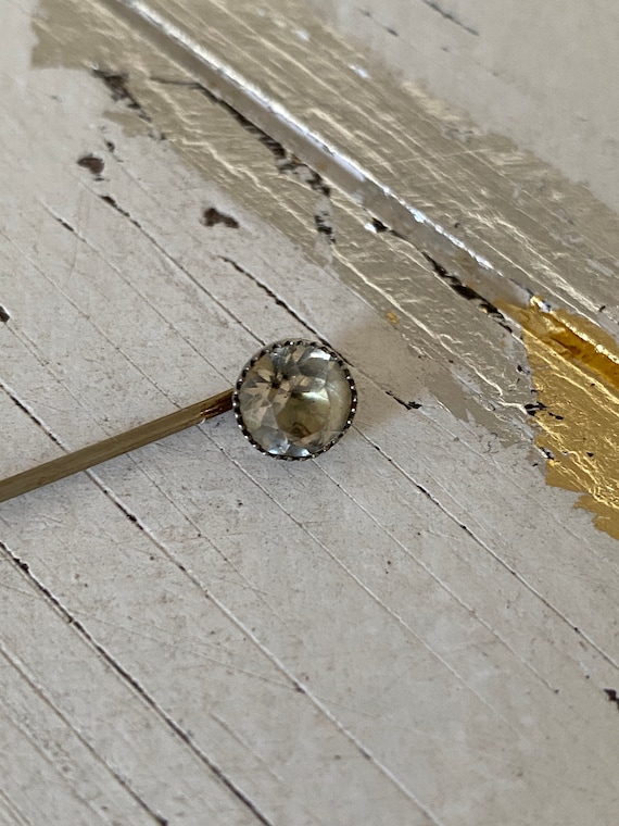 Beautiful Vintage Large Paste Stone Stick Pin Brooch or Hat - Etsy