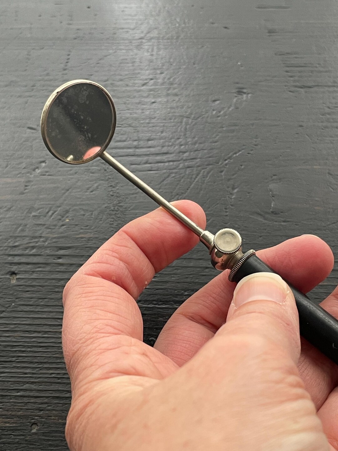 Vintage Dental Tool - Inspection Mirror - Dentistry - Extending - Etsy