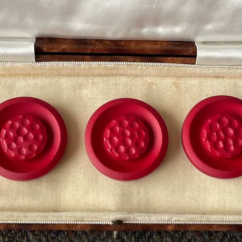 Red Vintage Buttons - Etsy