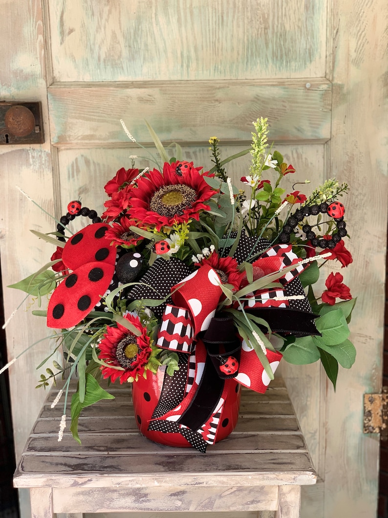 Sassy Ladybug Centerpiece Ladybug Centerpiece Summer - Etsy