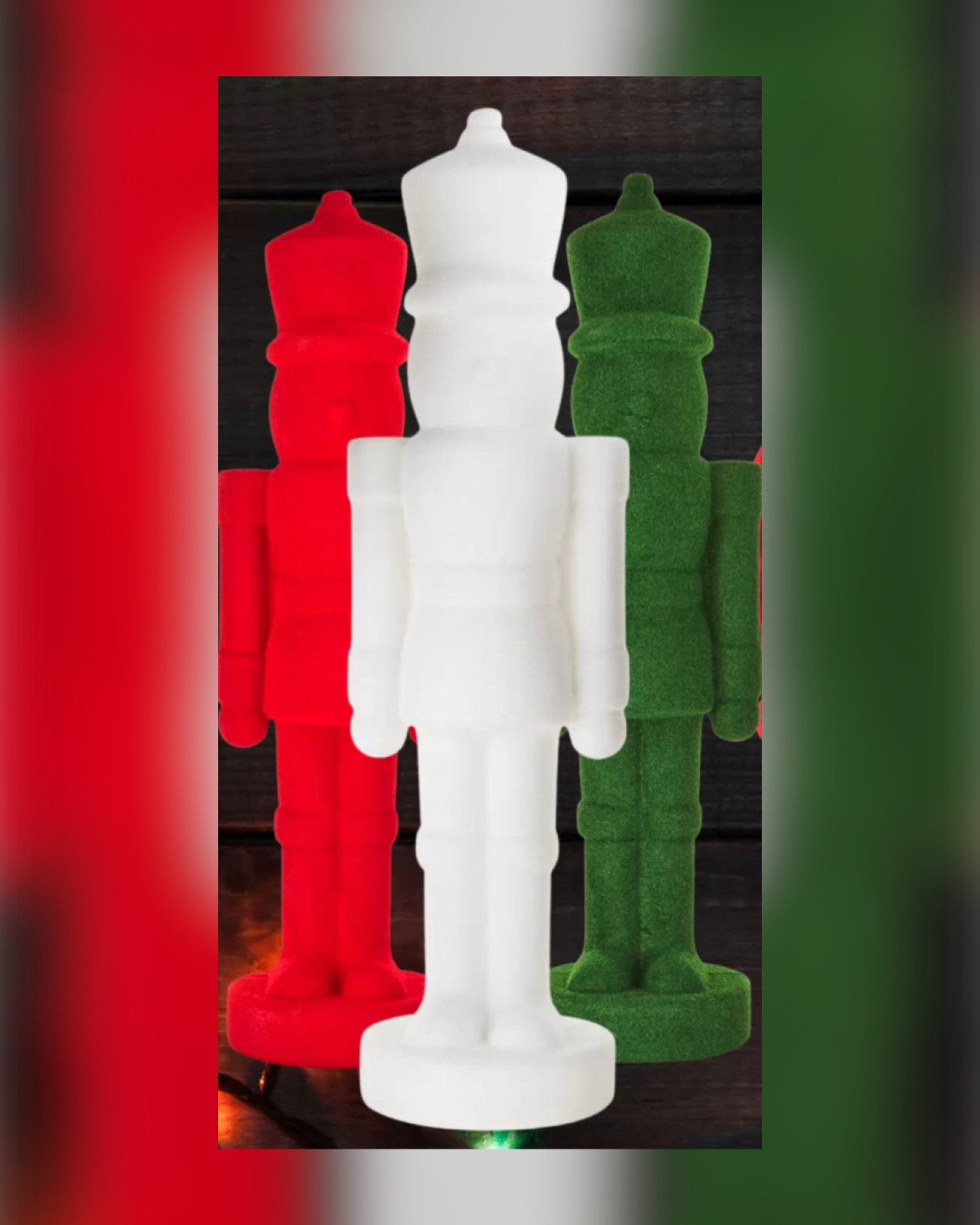 27” Flocked Nutcracker - Etsy