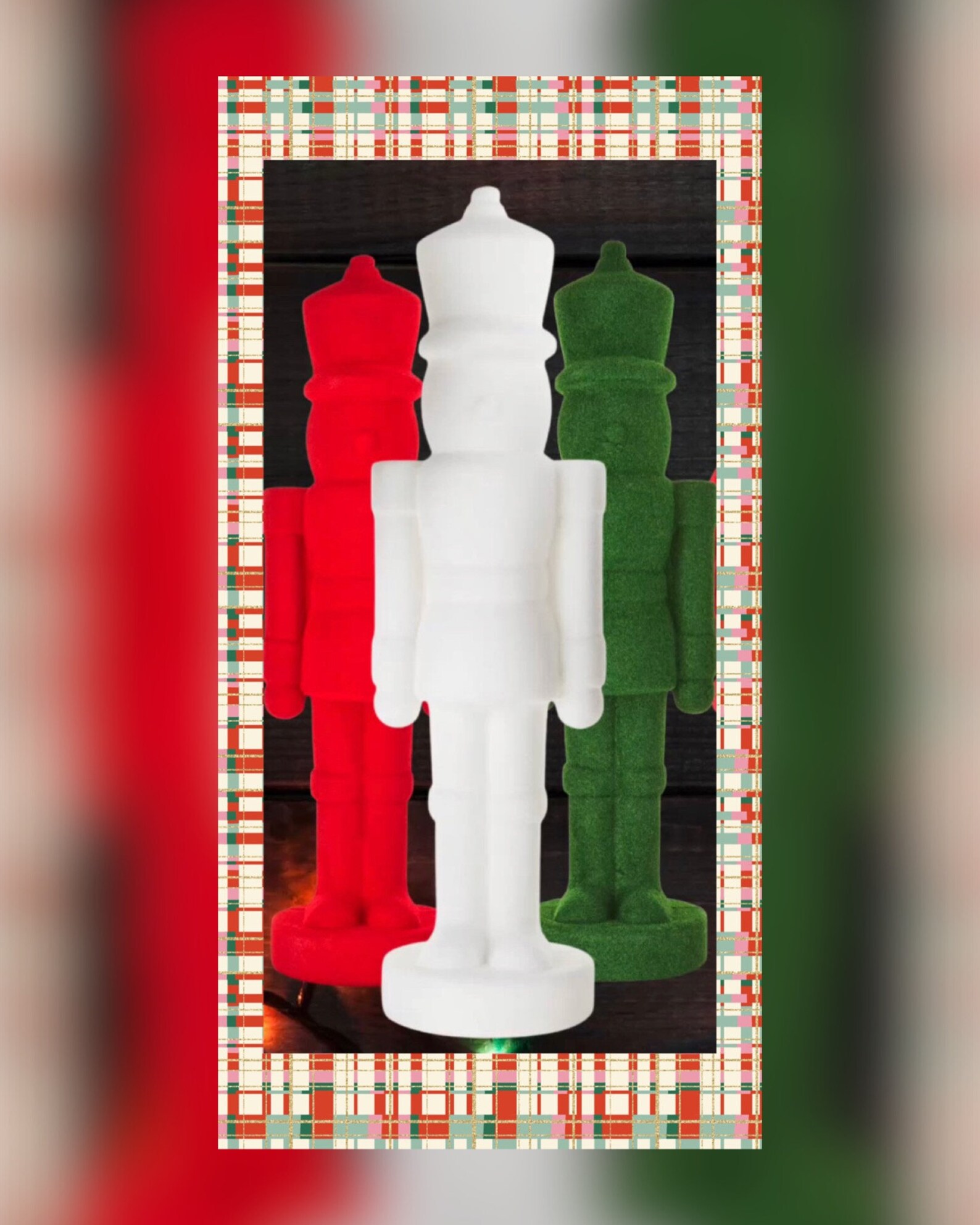 27” Flocked Nutcracker - Etsy