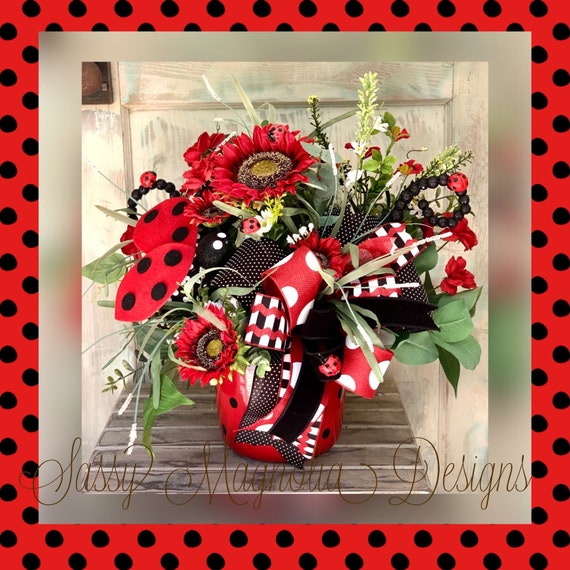 Sassy Ladybug Centerpiece Ladybug Centerpiece Summer - Etsy