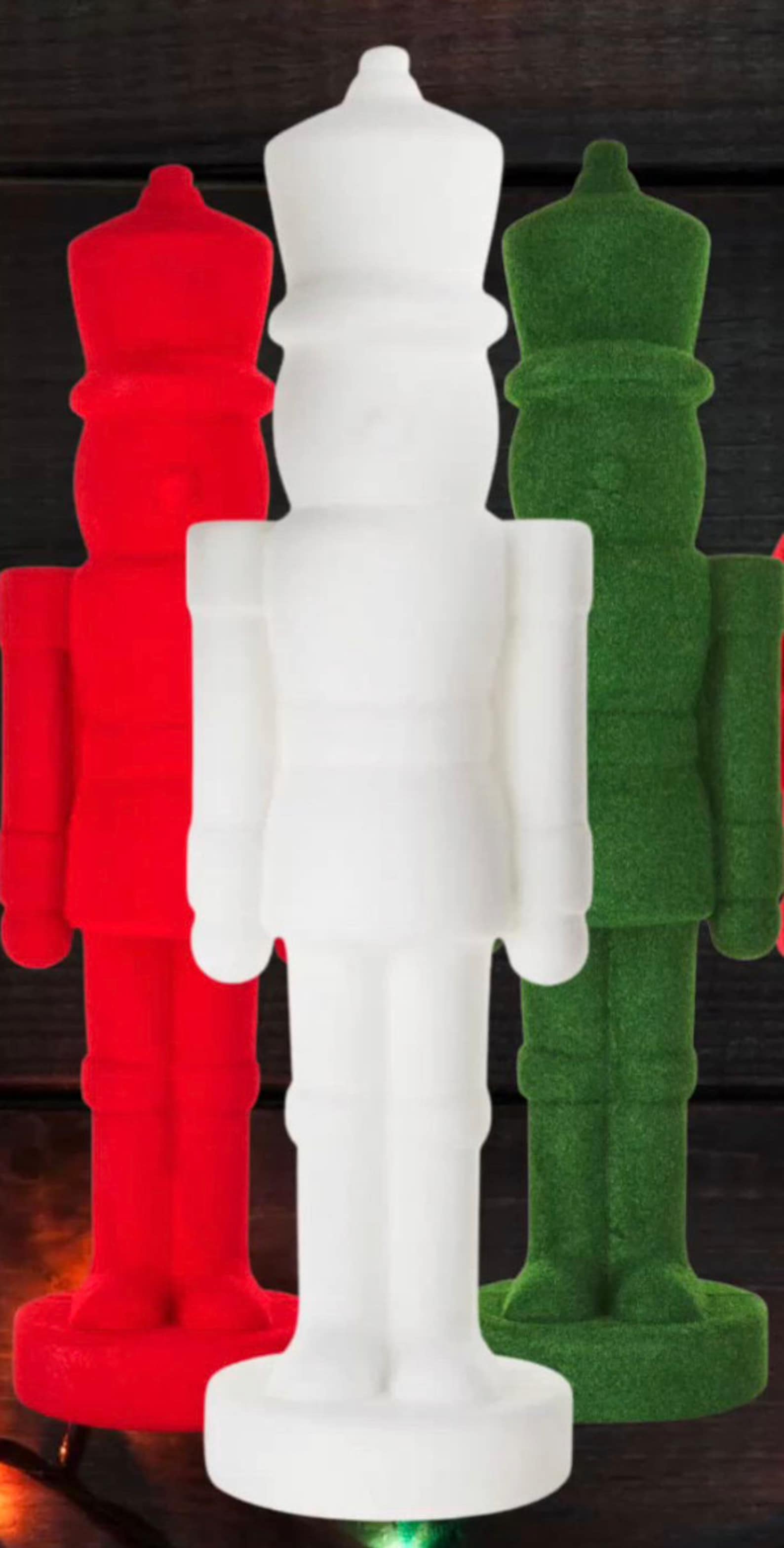 27” Flocked Nutcracker - Etsy