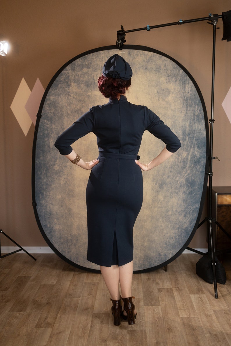 Slim 50s Dress Amber - Etsy
