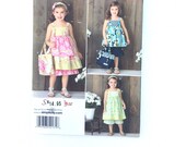 Simplicity 2171 Girls' Dress Top Pants Bag Hairband - Etsy
