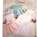 Simplicity 7705 Christening Gown and Bonnet, Dress, Slip Romper Pattern ...