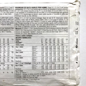 Simplicity 7018 Men's Vest Pattern Size 38-48 Vintage - Etsy