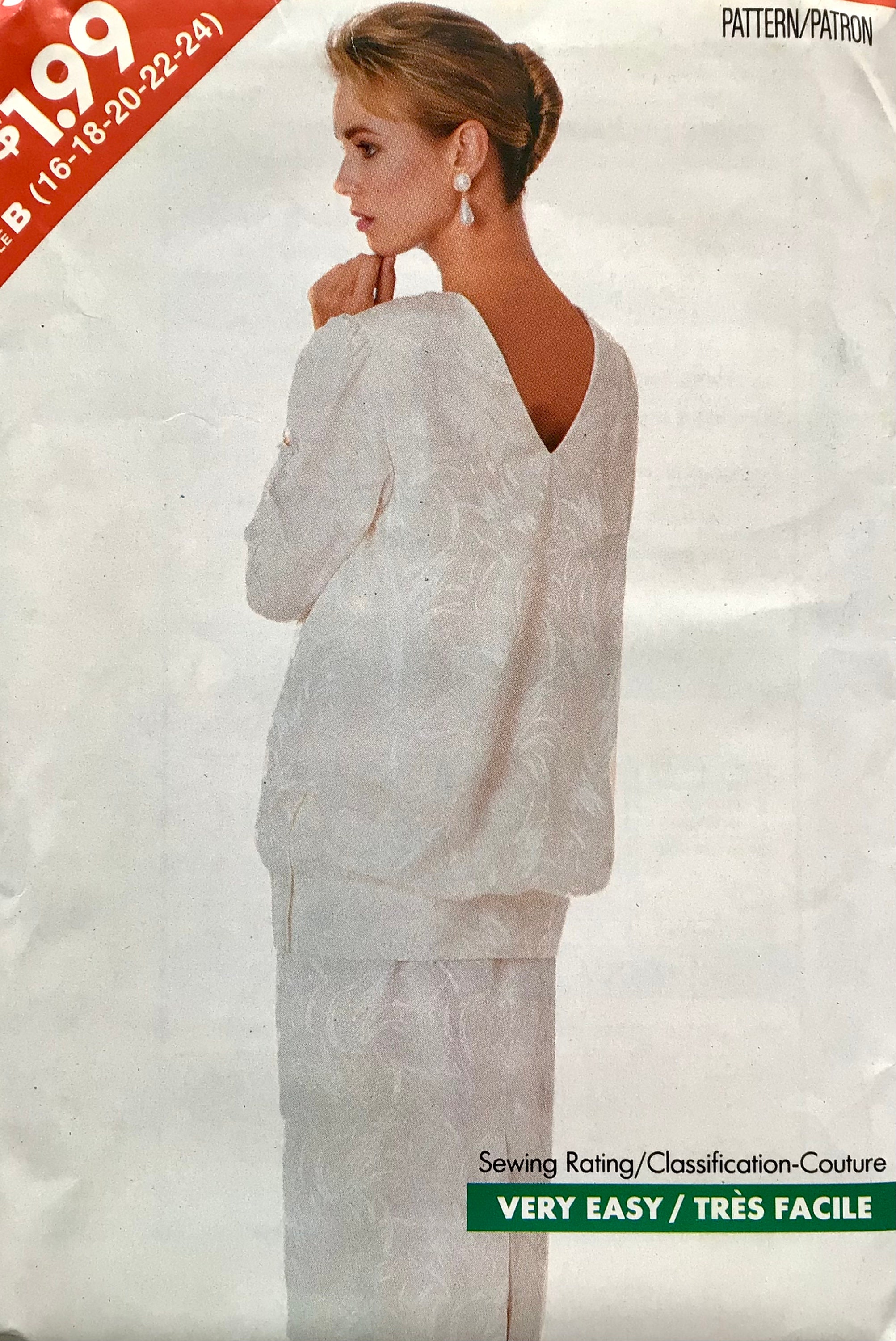 See & Sew Butterick 5977 Womens Top and Skirt Pattern, Plus Size 16, 18, 20, 22, 24 Vintage ...