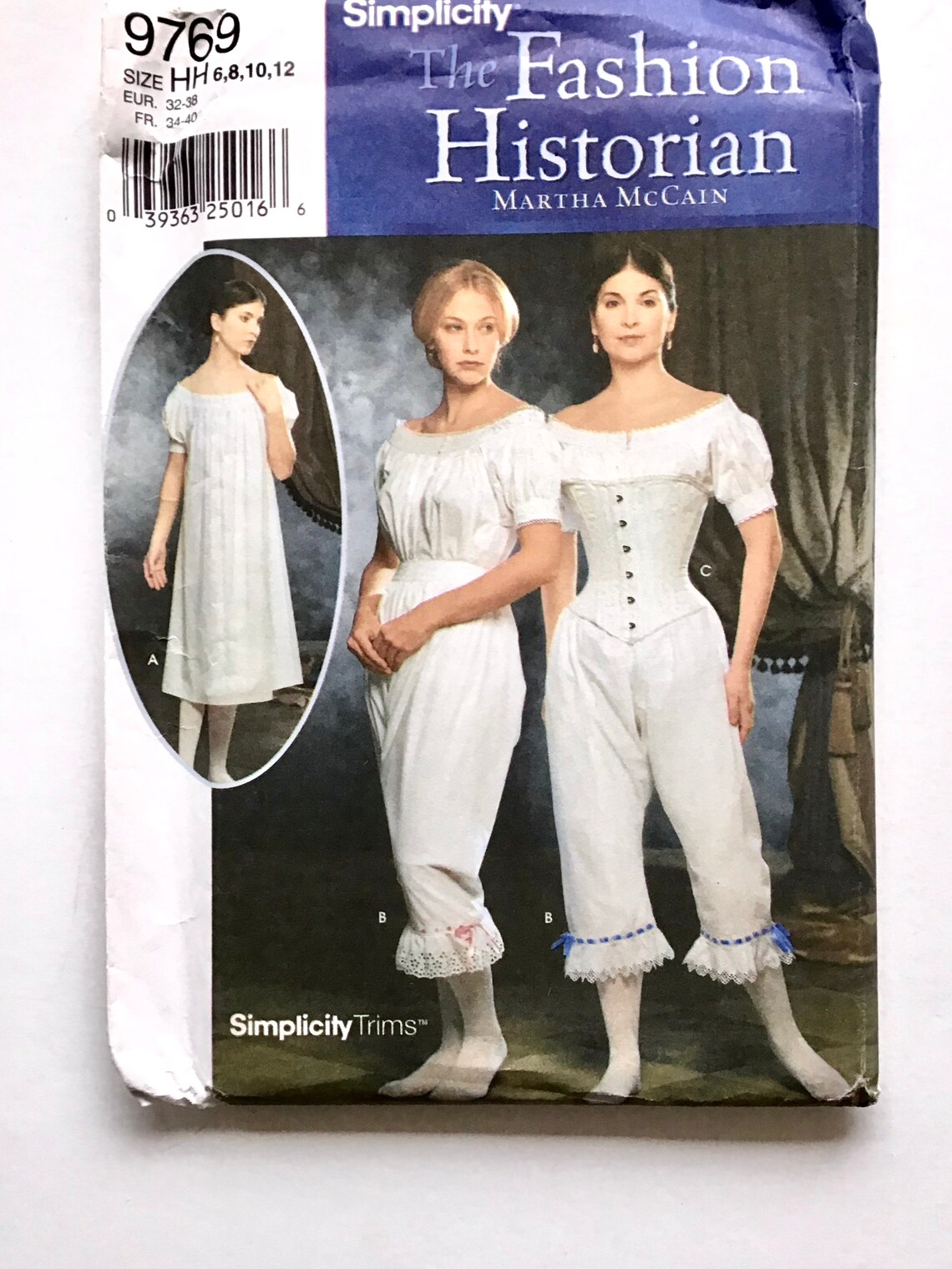 Simplicity 9769 Women's Civil War Era Pattern Chemise - Etsy