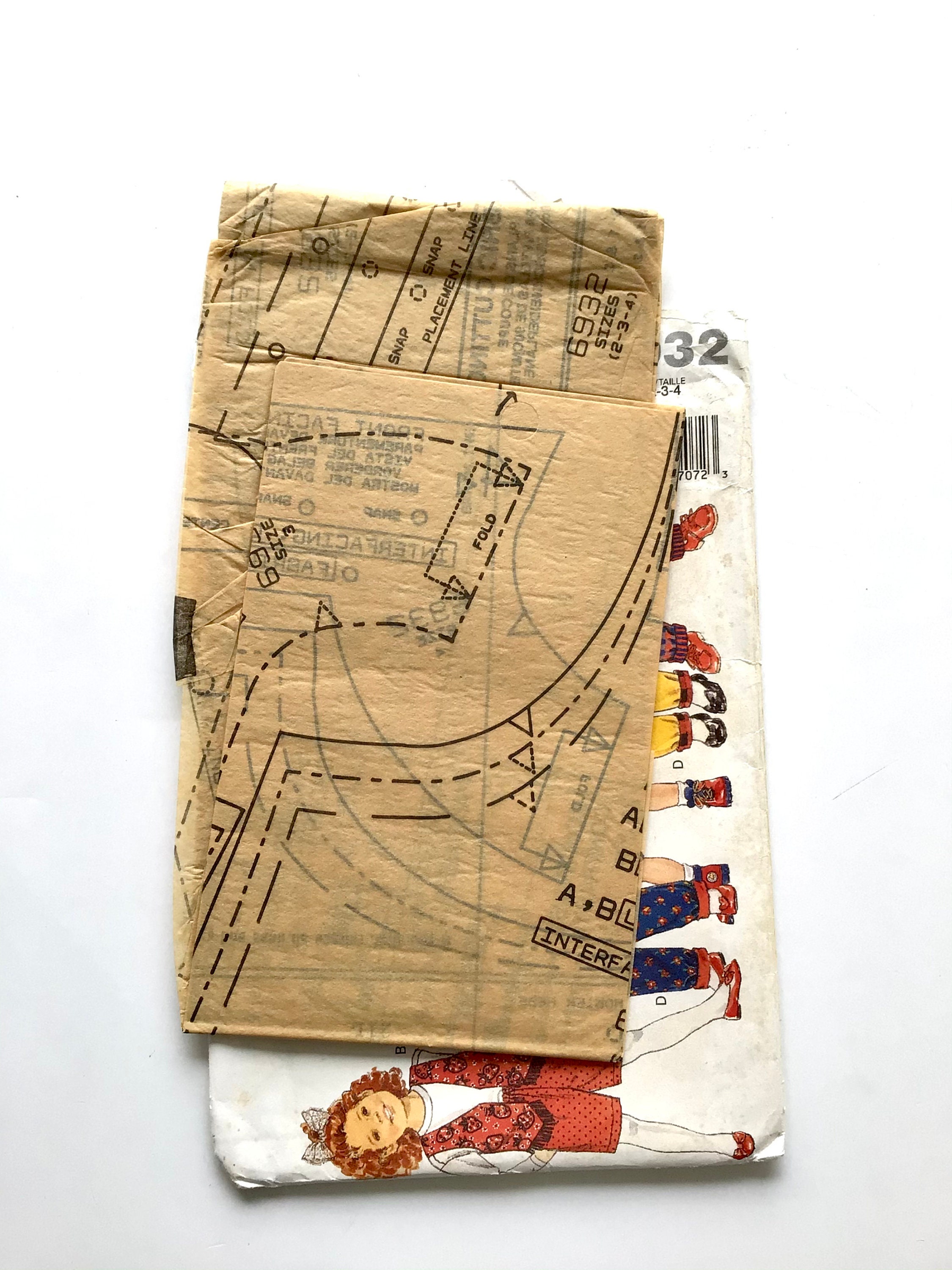 Butterick 6932 Boys and Girls' Vest, Top, Shorts, Pants Pattern, Fast ...