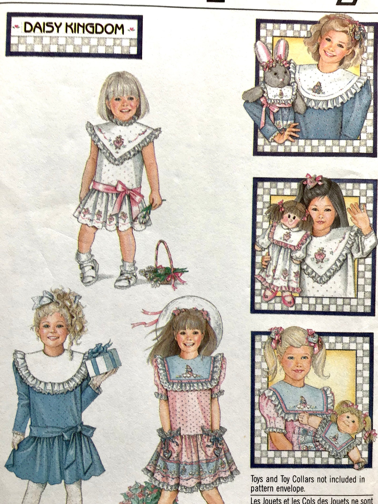 Simplicity 8594 Girls' Dress and Collars Pattern Daisy - Etsy