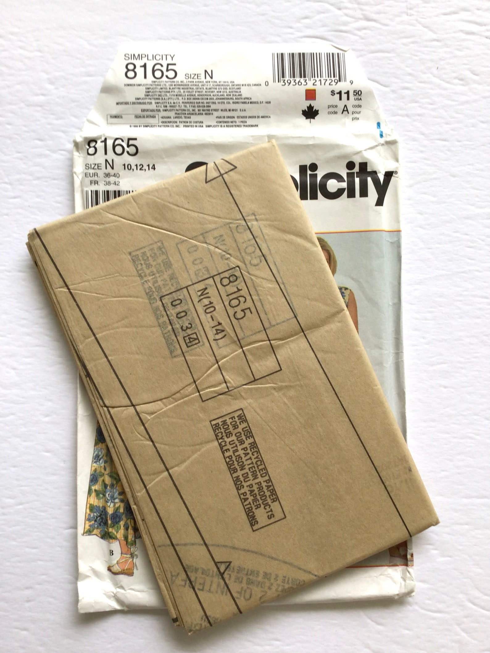 Simplicity 8165 Womens Dress Pattern, Sundress, Summer Dress, Size 10 ...