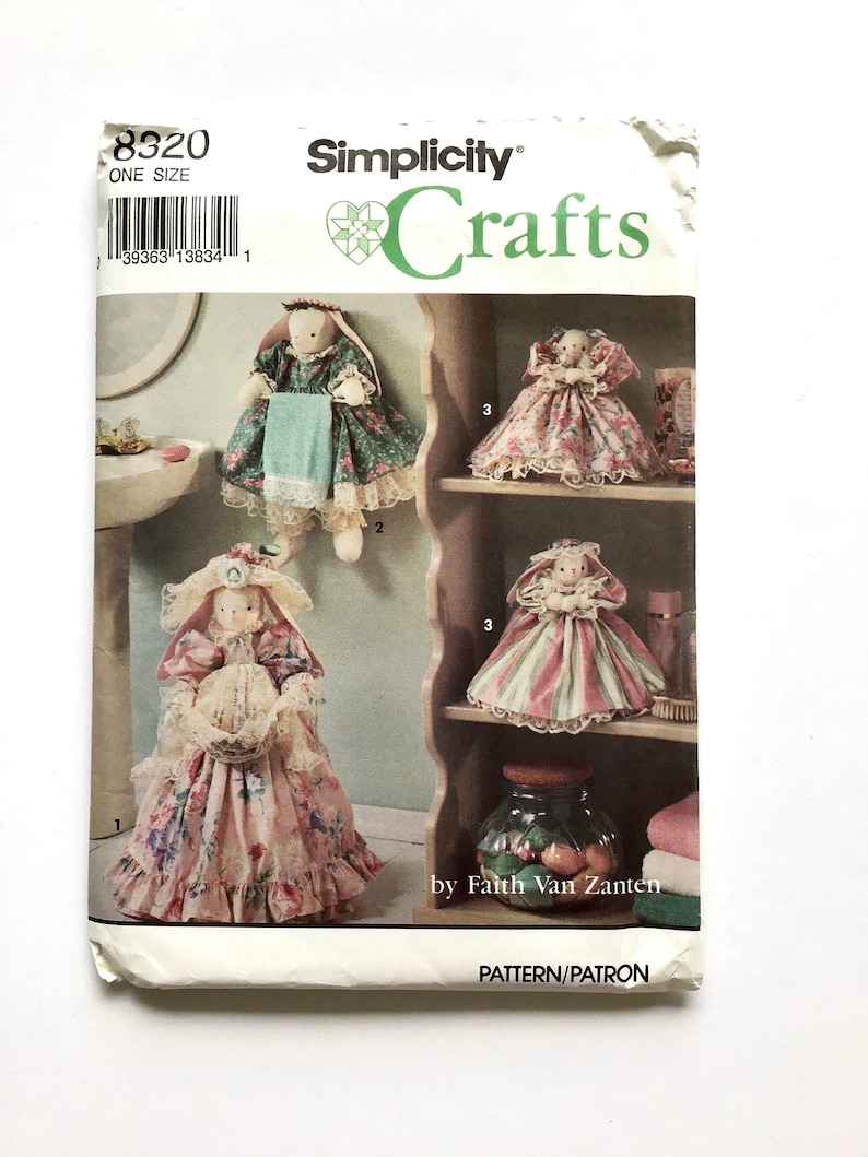 Simplicity 8320 Bathroom Bunnies Pattern, Bunny Plunger Cover, Towel ...
