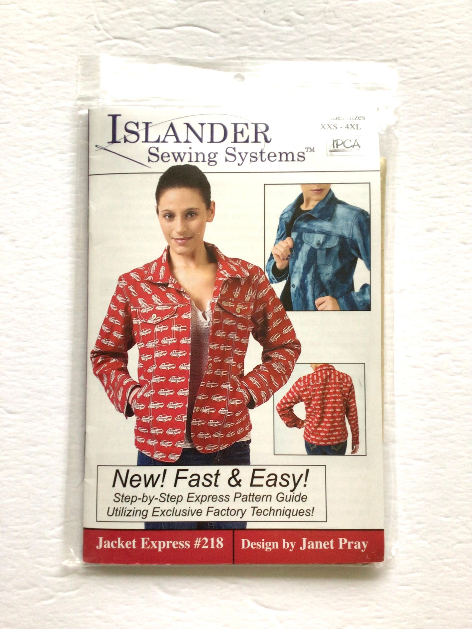 Islander Sewing Systems Jacket Express 218, Womens Jean Jacket Pattern ...