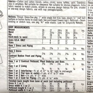 Simplicity 9381 Girl's Dress and Petticoat Pattern, Size 7, Vintage ...