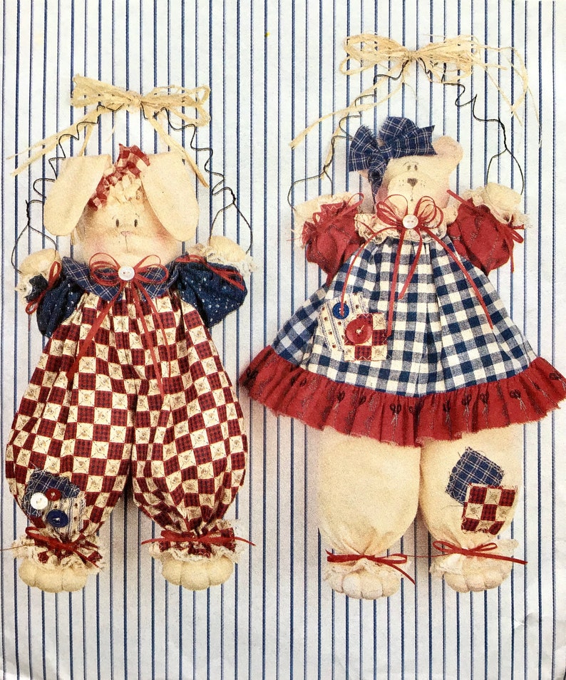Butterick 4312 / 385 Wall Hanging Dolls Pattern, Mayberry and Muffin ...