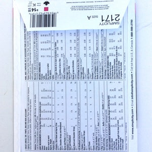 Simplicity 2171 Girls' Dress, Top, Pants, Bag, Hairband Pattern ...