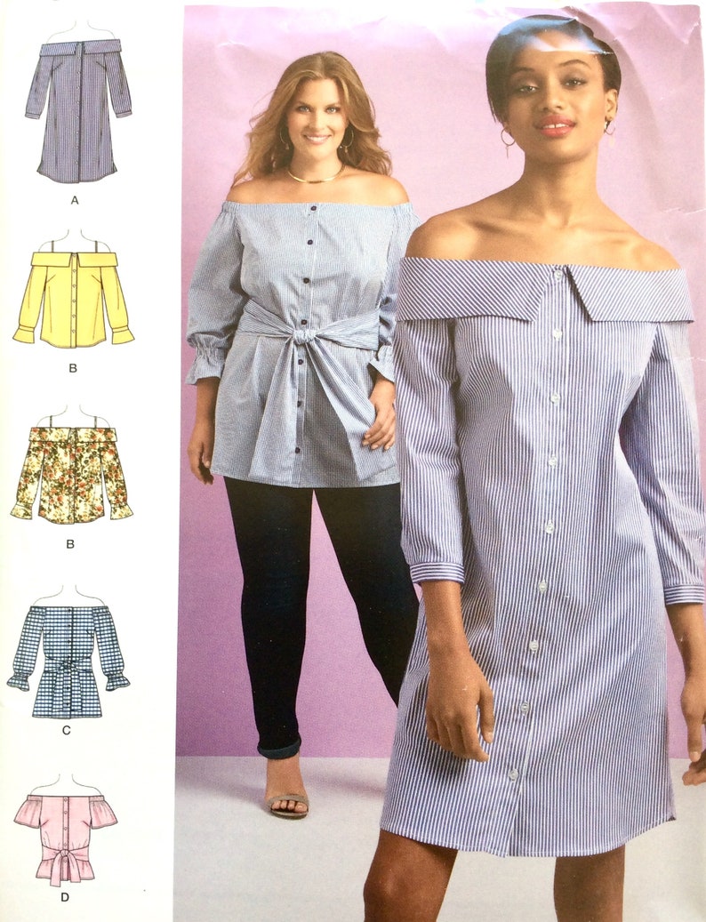 Simplicity D0897 / 8550 Women's Dress, Tunic and Top Pattern, Size 20W ...