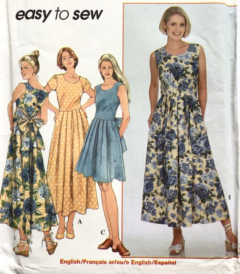 Simplicity 8165 Womens Dress Pattern, Sundress, Summer Dress, Size 10 ...