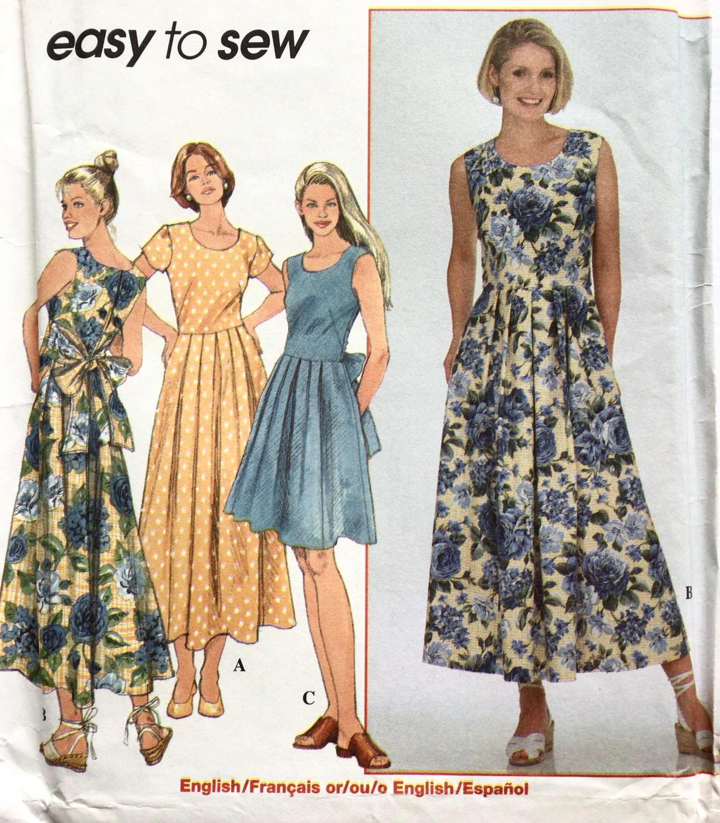 Simplicity 8165 Womens Dress Pattern, Sundress, Summer Dress, Size 10 ...