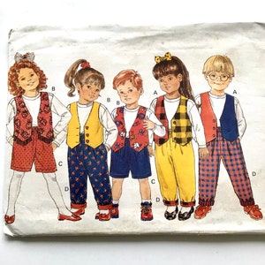 Butterick 6932 Boys and Girls' Vest, Top, Shorts, Pants Pattern, Fast ...