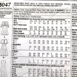 Simplicity 8047 Women's Dress in Three Lengths Pattern, Size 6-14 ...