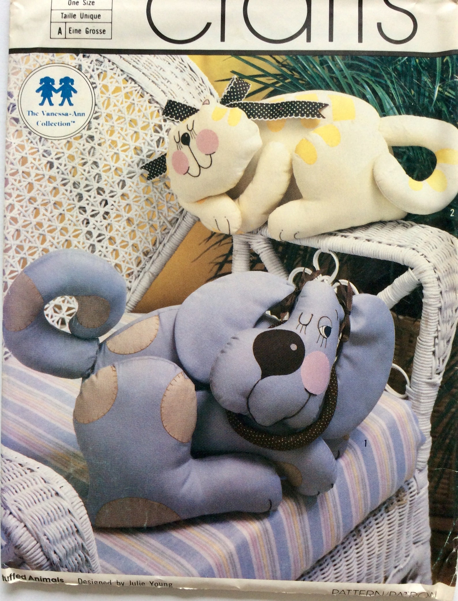 Simplicity 340 / 7252 Plush Dog and Cat Pattern, Vintage Uncut - Etsy