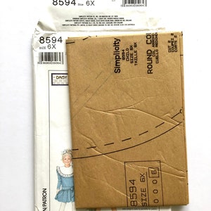 Simplicity 8594 Girls' Dress and Collars Pattern, Daisy Kingdom Dress ...