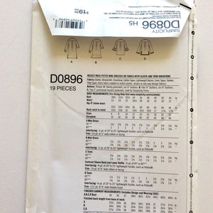 Simplicity D0896 / 8552 Women's Mini-dress or Tunic Pattern, Size 6-14 ...