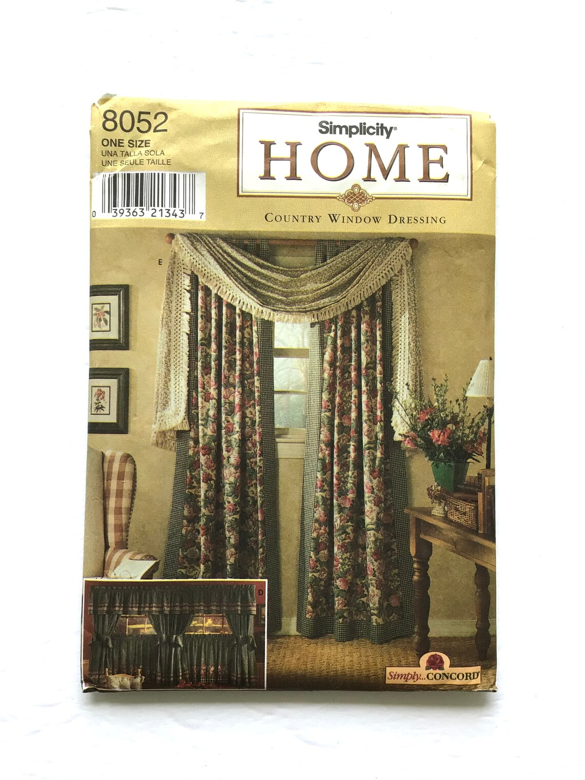Simplicity 8052 Window Treatments Pattern, Country Window Dressing ...