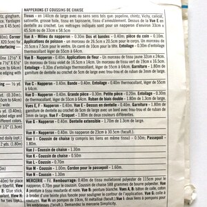 Simplicity 9072 Place Mats and Chair Pads Pattern Vintage - Etsy