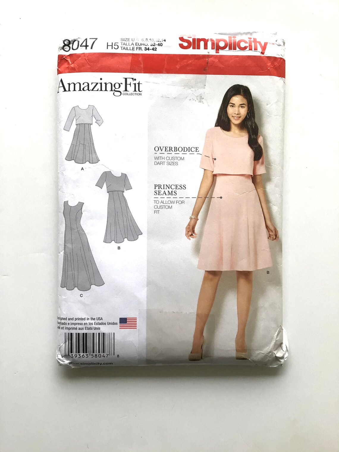 Simplicity 8047 Women's Dress in Three Lengths Pattern, Size 6-14 ...