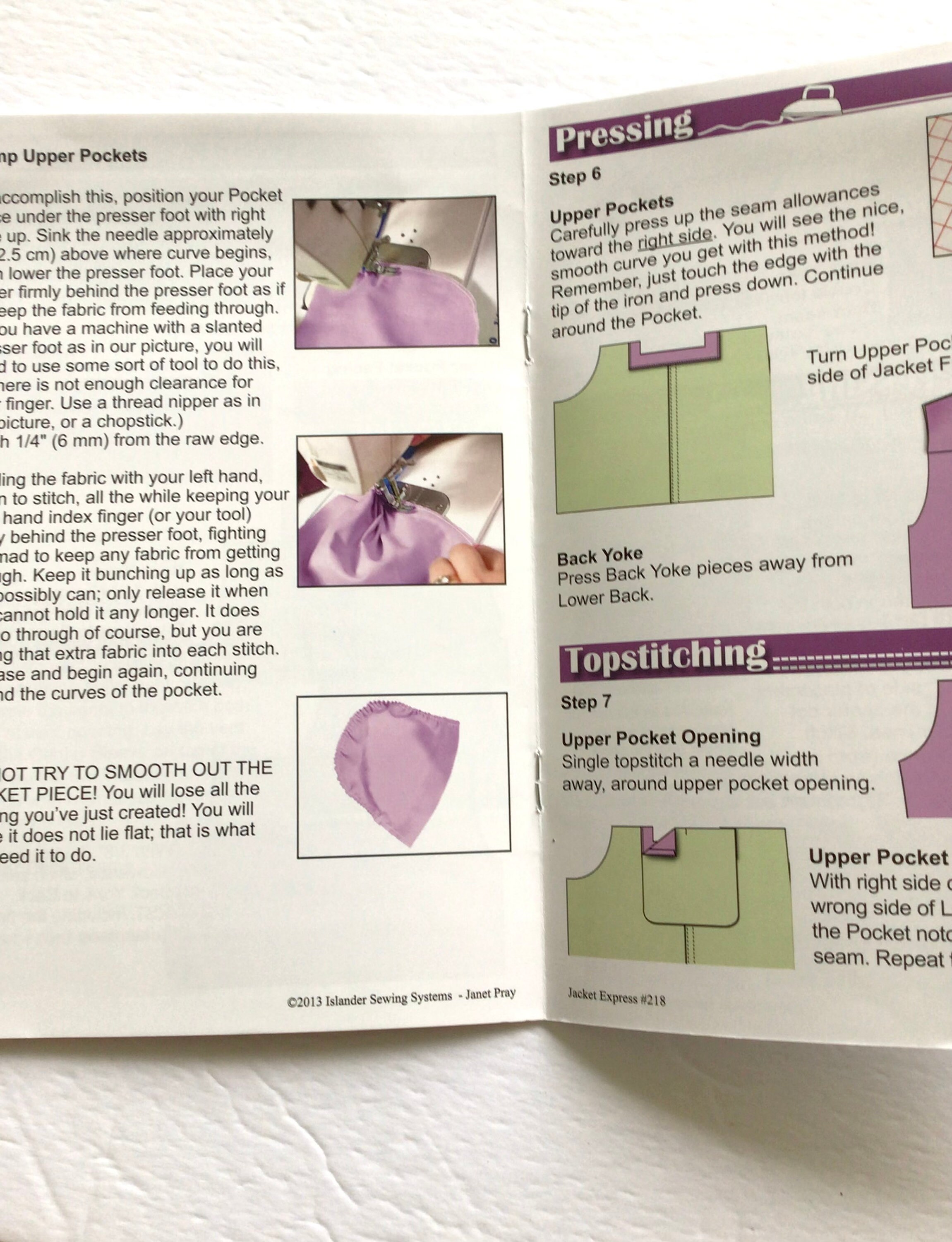 Islander Sewing Systems Jacket Express 218, Womens Jean Jacket Pattern ...