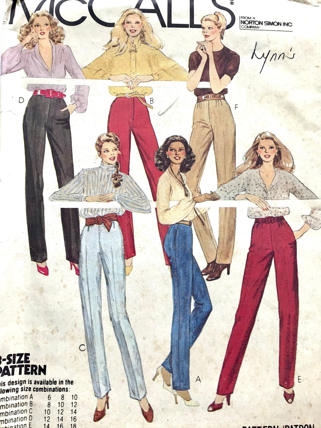 Mccalls 6767 Womens Pants Pattern Front or Back Zipper - Etsy