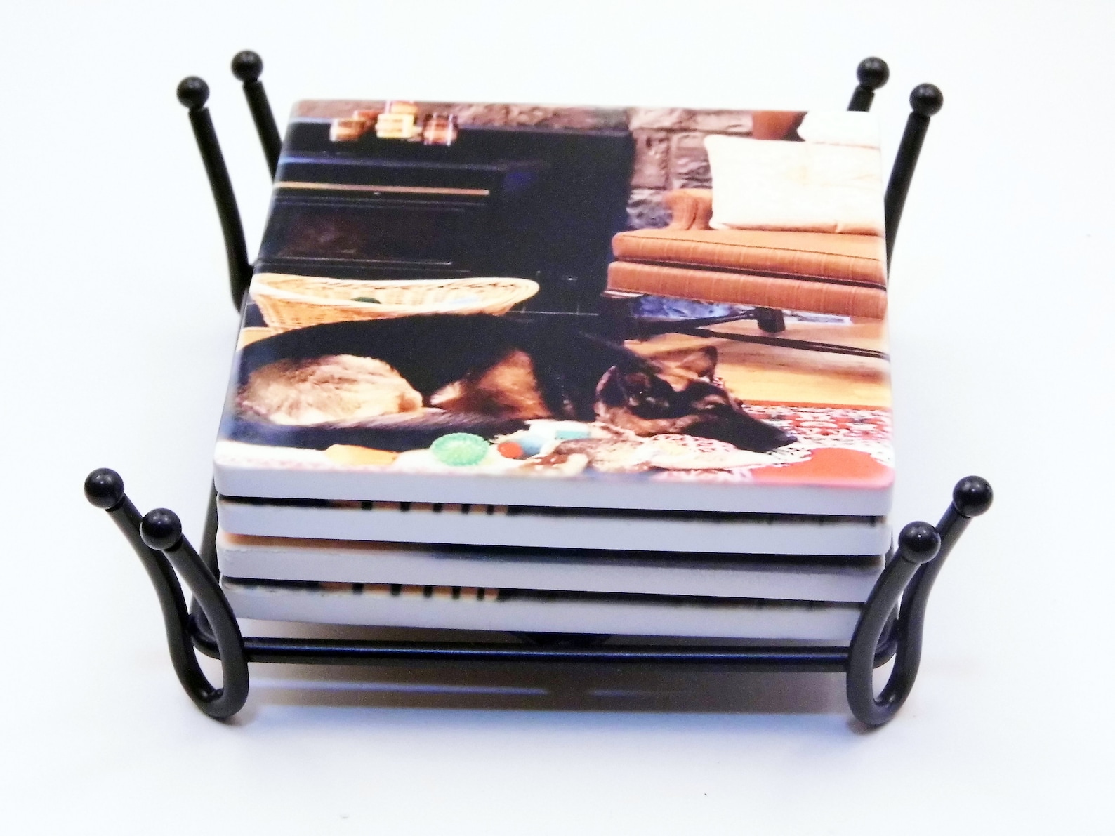 Set of 4 Custom Sandstone Coasters Your Picture or Photo. - Etsy