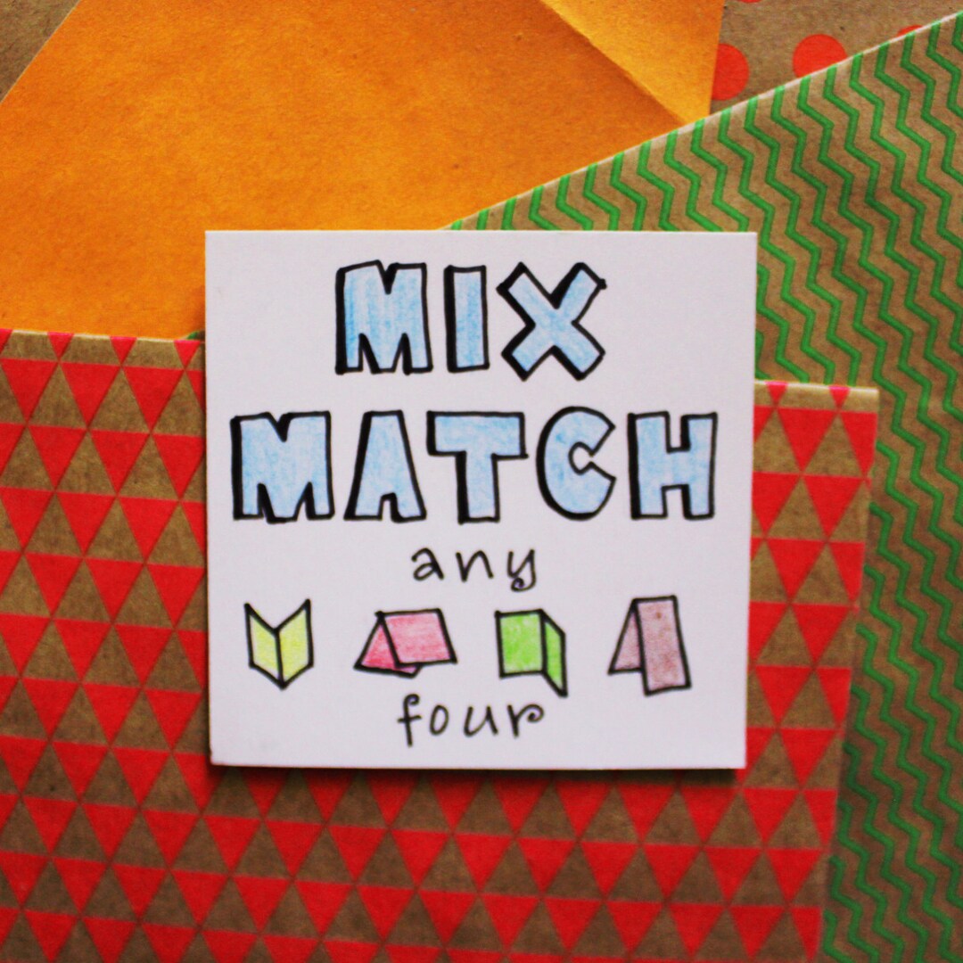 Mix and Match Any 4 Cards - Etsy