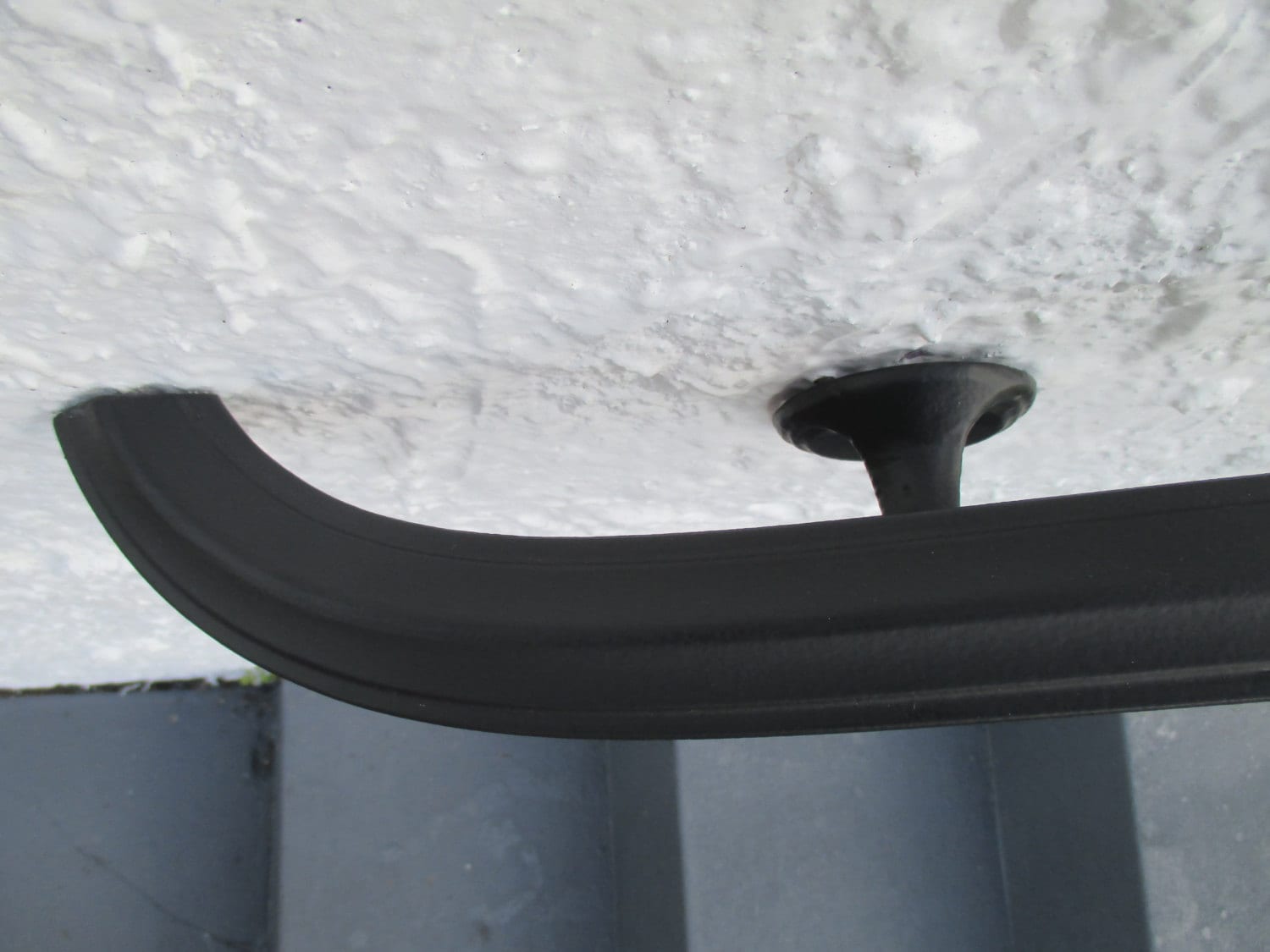 3 Ft. Wrought Iron ADA Compliant Return End Hand Rail Wall - Etsy