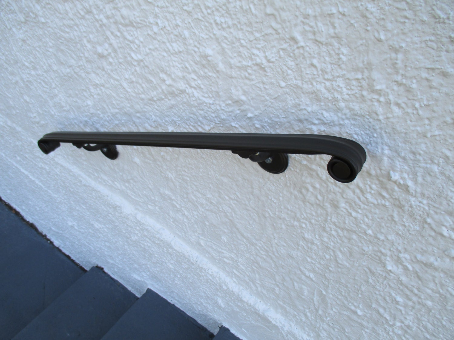 4 Ft Wrought Iron Hand Rail Wall Rail Stair Step Railing Wall - Etsy