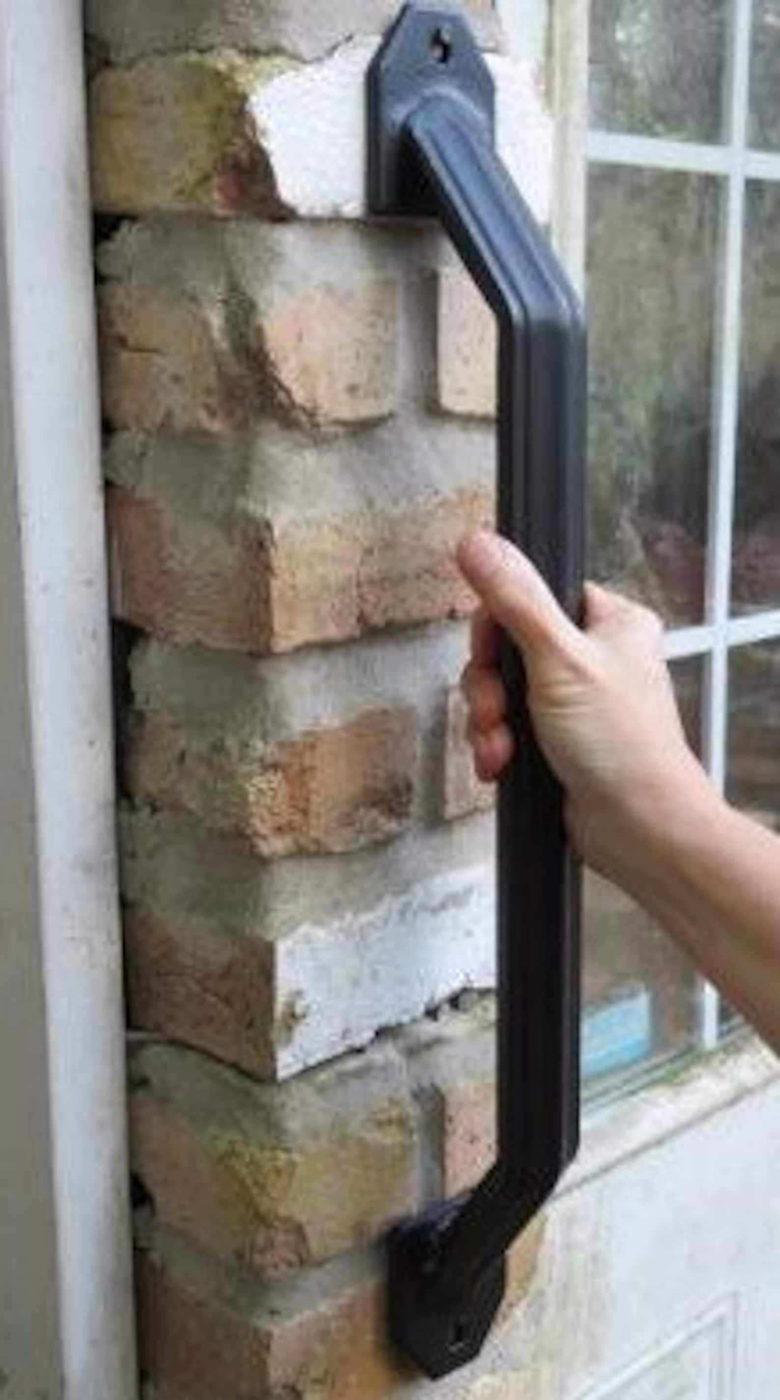 1 Step Wrought Iron Grab Handle for Doorways Modern Design - Etsy