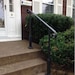 4 FT Wrought Iron Handrail Step Rail Stair Rail With Decorative Posts ...