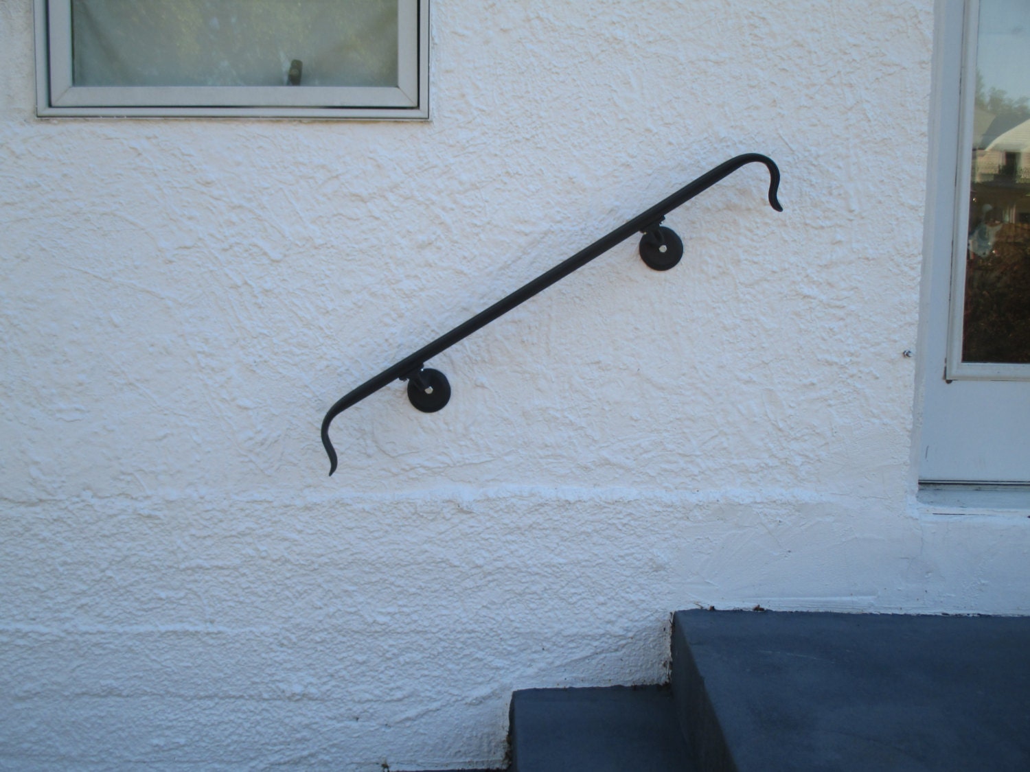 5 Ft Wrought Iron Hand Rail Wall Rail Stair Step Railing Wall - Etsy