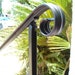 4 FT Wrought Iron Handrail Step Rail Stair Rail With Decorative Posts ...