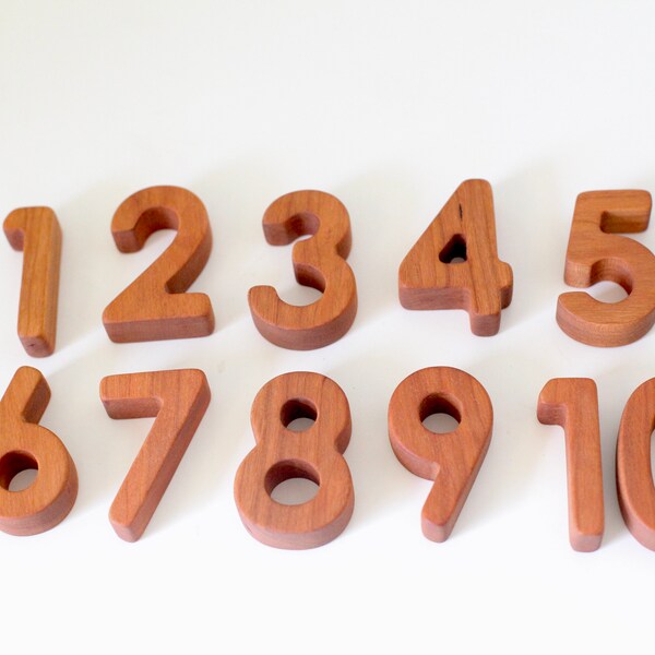 Wooden Numbers - Etsy