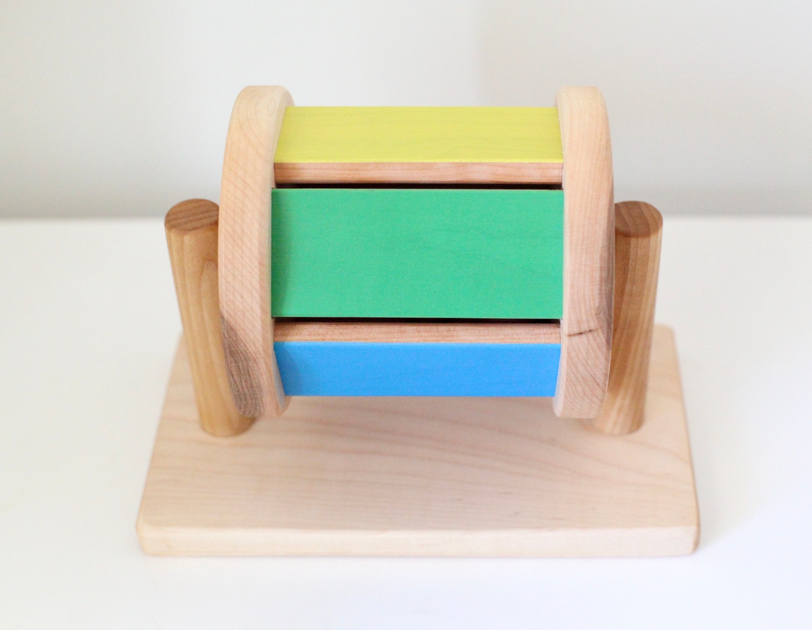 Montessori Spinning Drumrainbow Spinning Drum - Etsy
