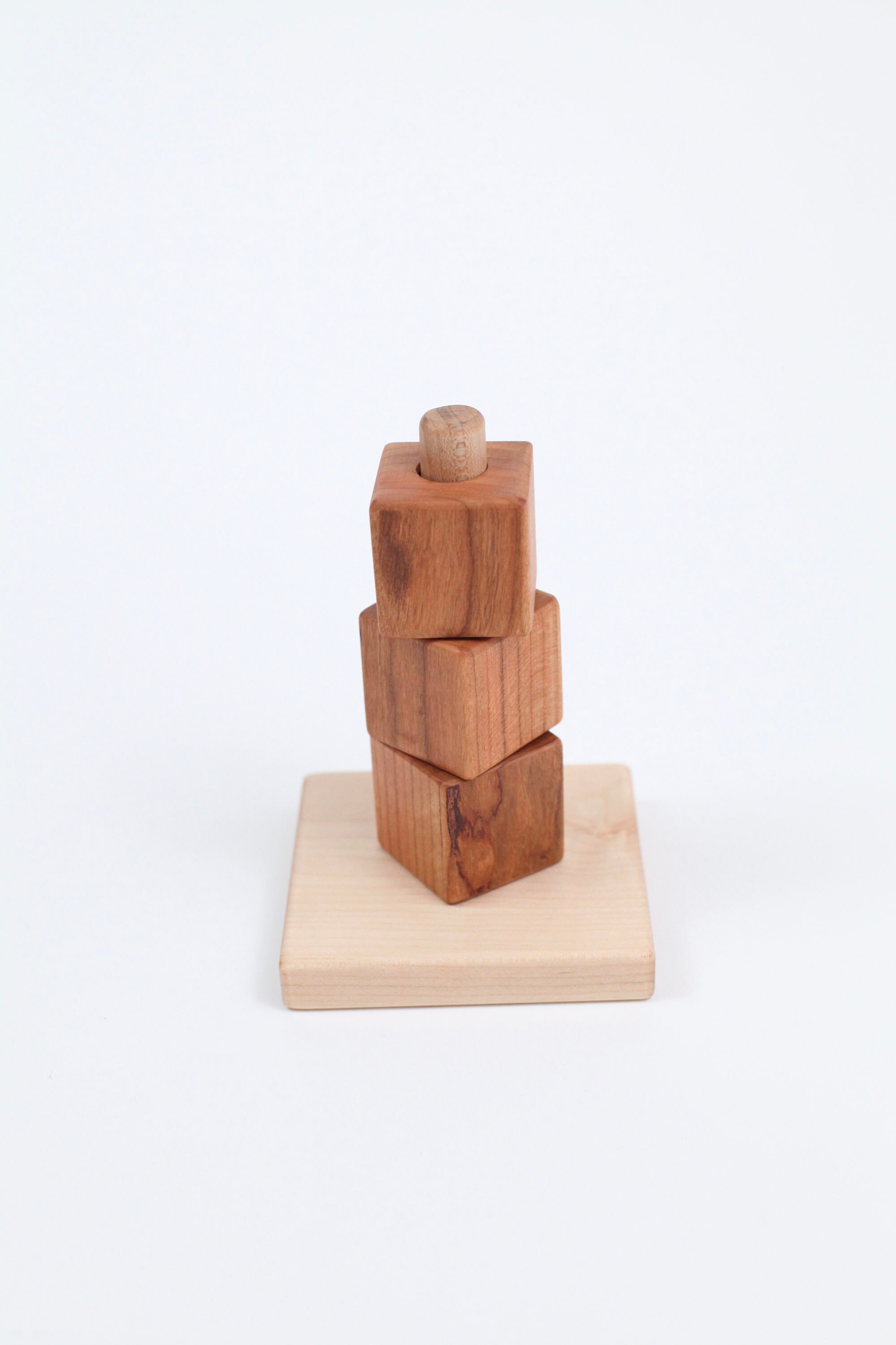4 Montessori Dowel Toystoddler Stacking Set - Etsy