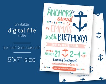 Anchor invitations | Etsy