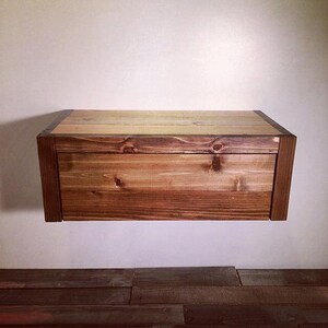 Whitewashed Floating Drawer / Table / End Table / Nightstand or Shelf ...